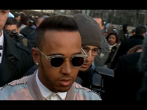 Lewis HAMILTON @ Paris 21 january 2016 Fashion Week Show Louis Vuitton