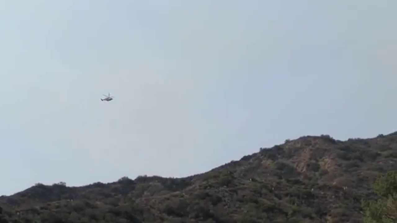 LA Fire Spotter Helicopter Glendale Mountains California 2014 06 22 108 ...