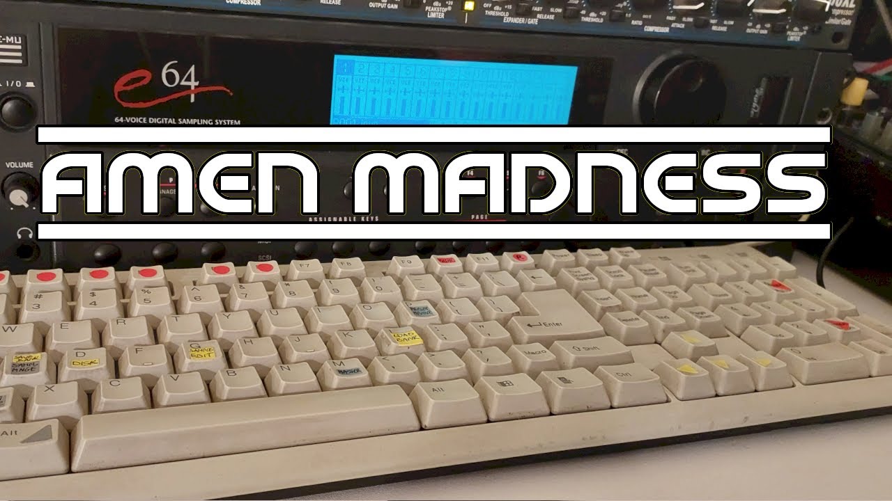 Amen Madness on Emu E64 Sampler and Polyend Tracker as sequencer - YouTube