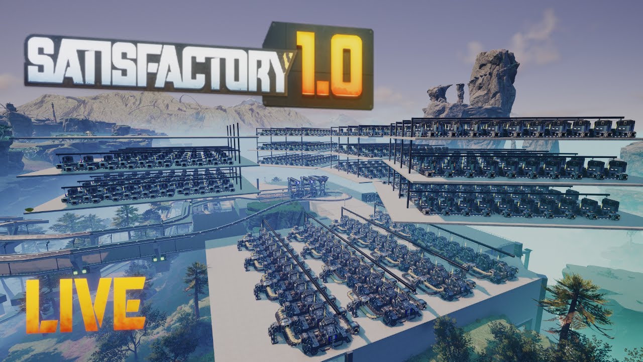 Wiring Up 480 Steel Foundries!! - Satisfactory Live !commands !discord ...