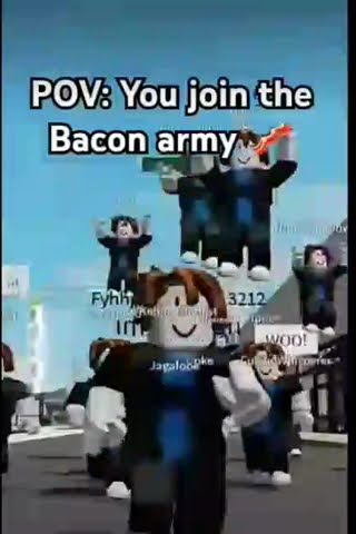 bacon army in roblox - YouTube