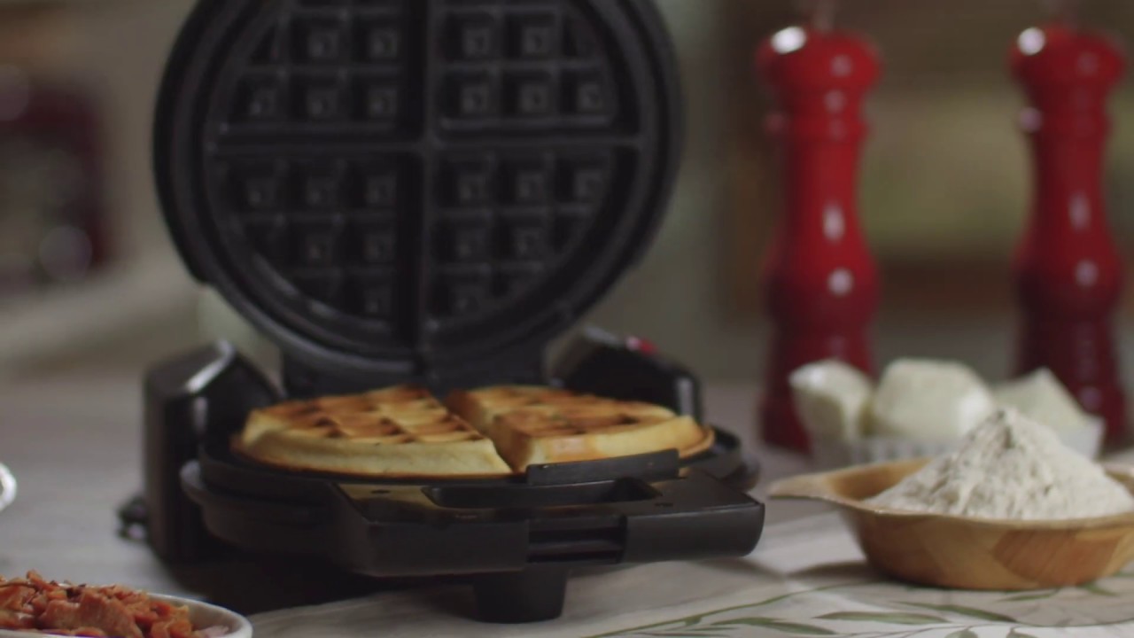Receita de Waffle Salgado - Máquina de Waffle Oster - YouTube