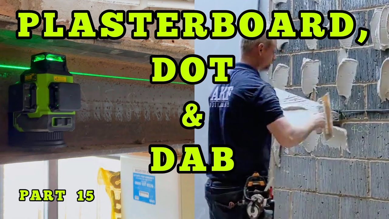 Plastering, dot and dab and habito plasterboard Harborne Part 15 - YouTube