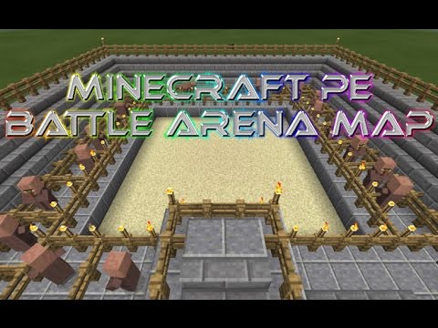Minecraft pe Battle Arena map - YouTube
