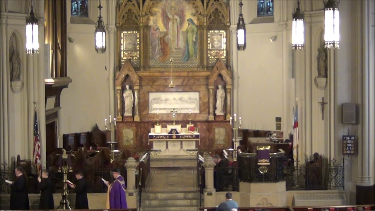 Lent 1 - Introit and Litany in Procession @ St. John's Detroit - YouTube