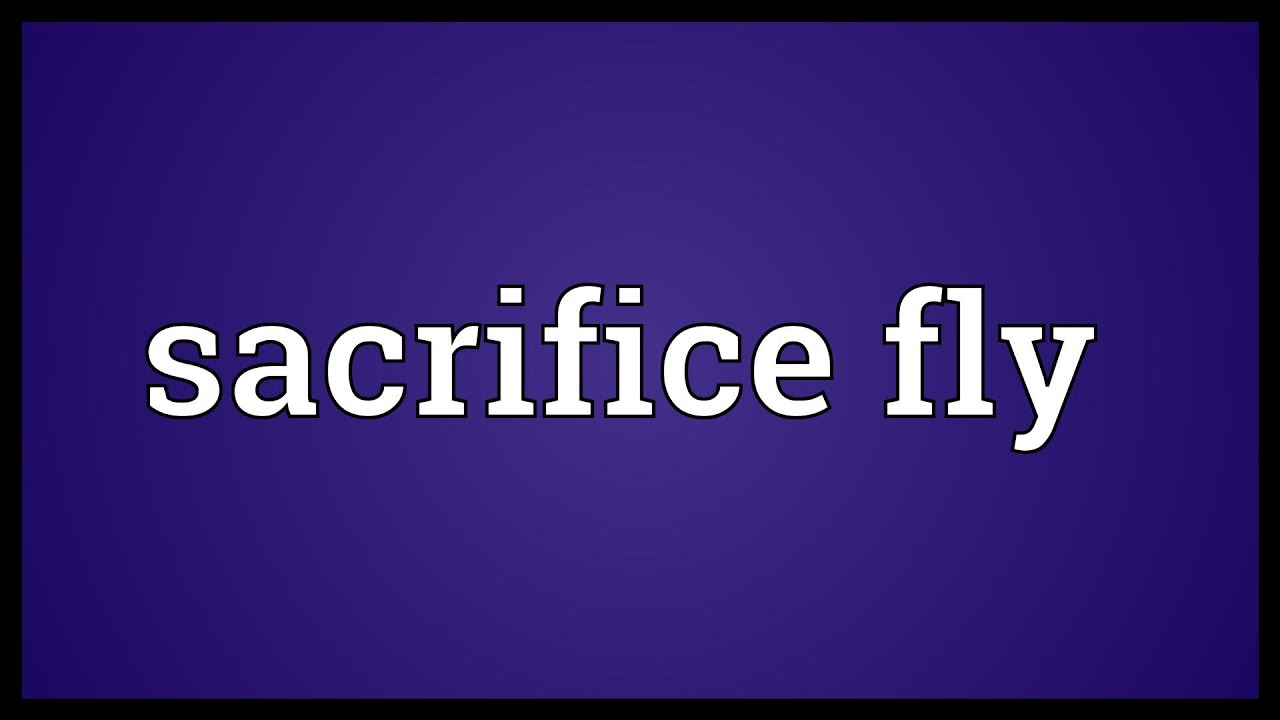Sacrifice fly Meaning - YouTube