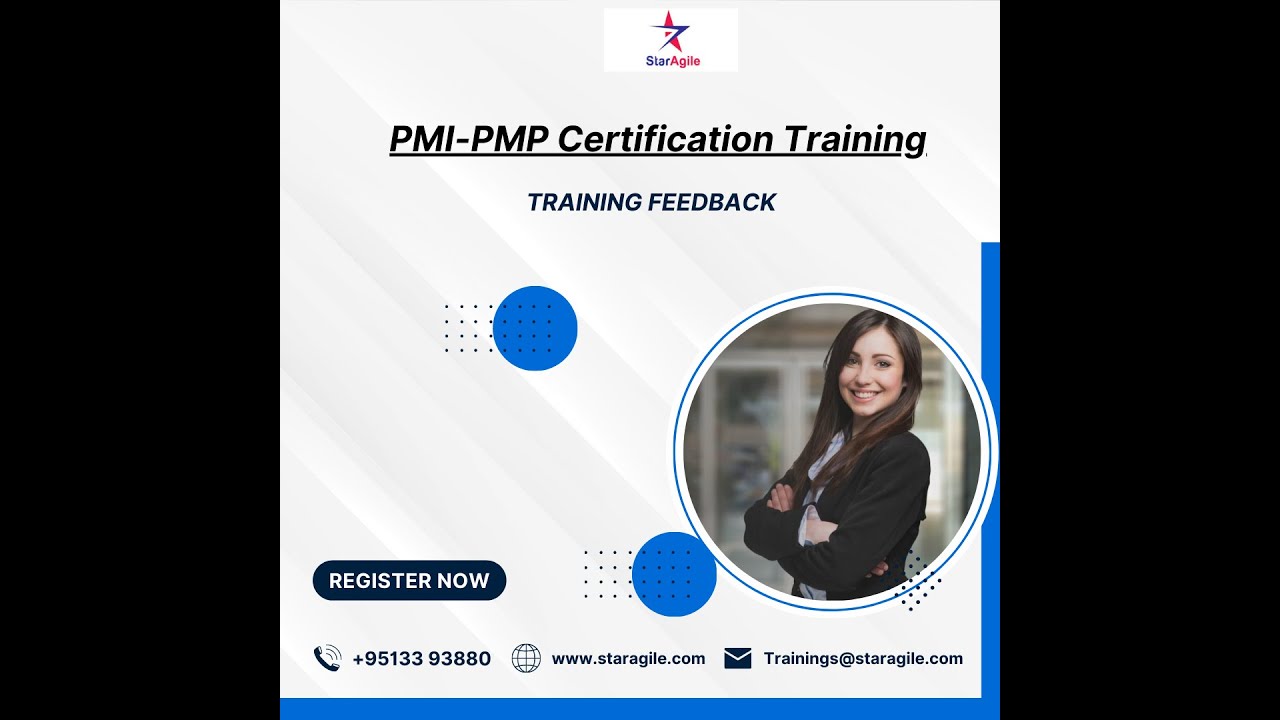 PMI-PMP Certification Training | Training Feedback | StarAgile - YouTube