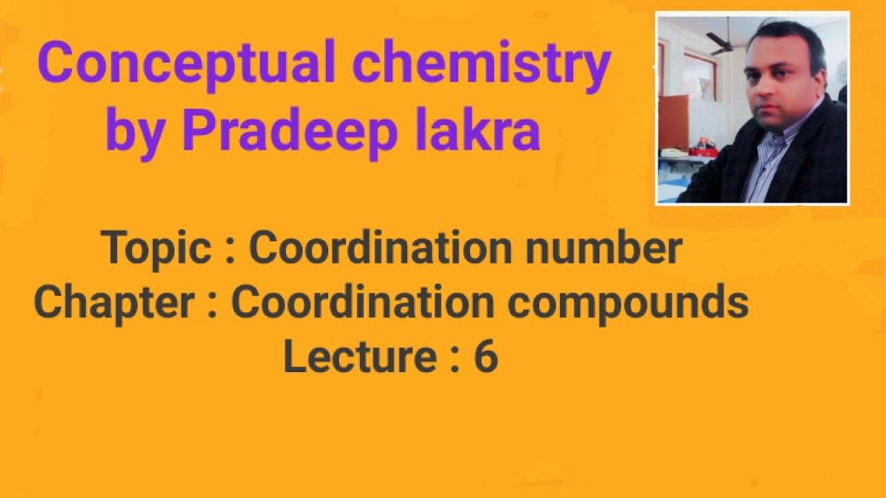 Coordination number of central metal atom or ion - YouTube