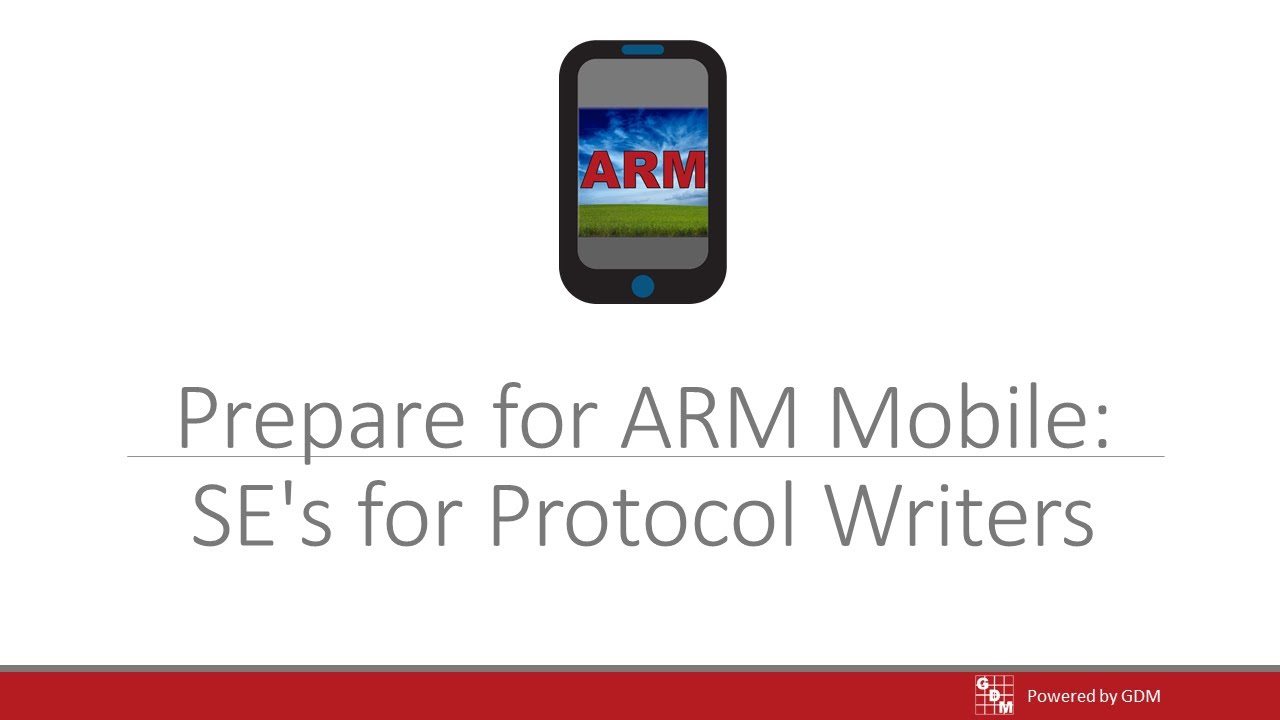 ARM Software Webinar - SE's for Protocol Writers - YouTube