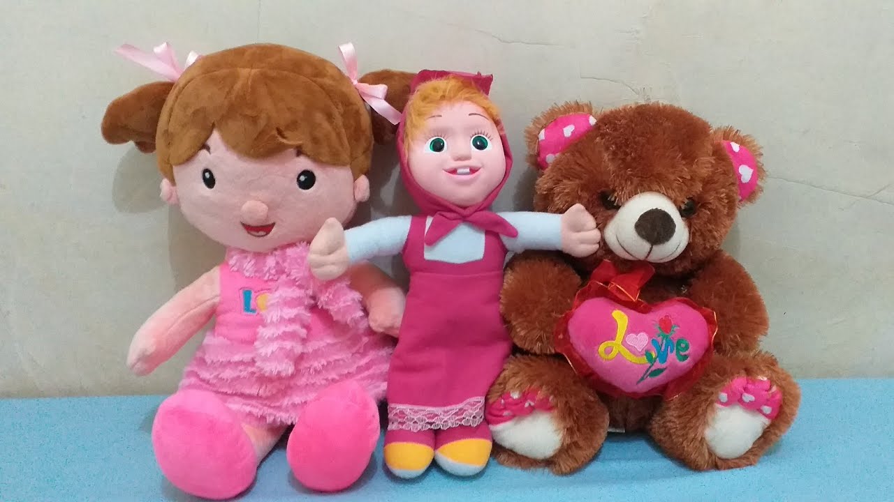Boneka baru teman marsha and the bear - YouTube