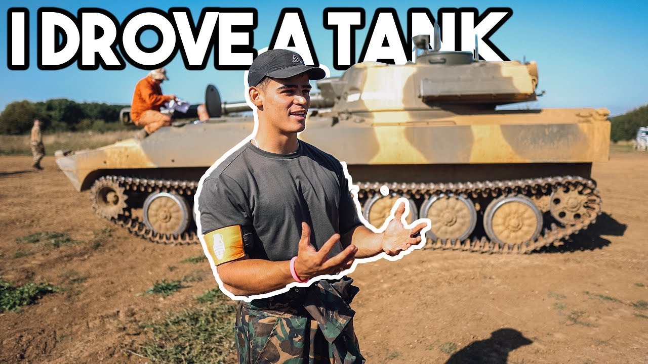 I DROVE A TANK ... + HUGE PUSH WORKOUT - YouTube