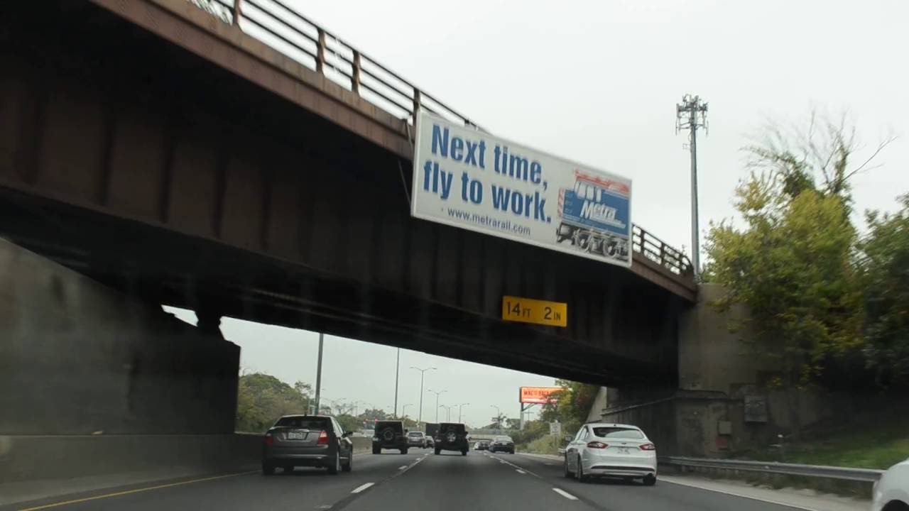 [IL] I-94 WB and US 41 NB (Edens Expressway) from Chicago to Northbrook ...