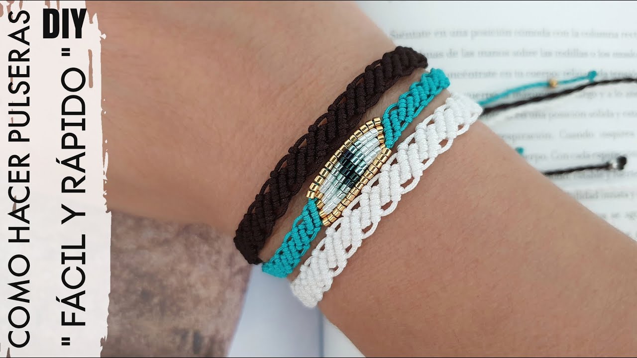 Diy Como Hacer Pulseras FacÍl Y RÁpido Pulseras De Hilo Pulseras En