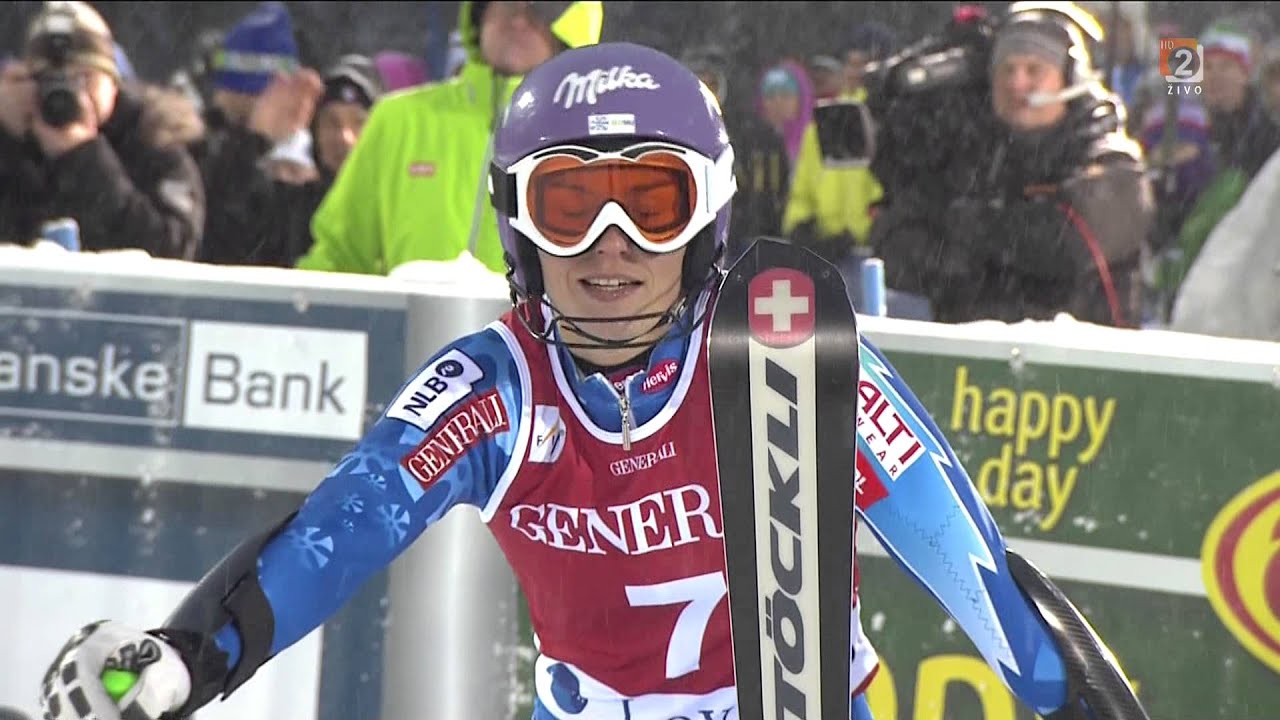 Tina Maze - Levi, 10.11.2012 - Slalom, 4th Place (at the End) - 2nd RUN ...