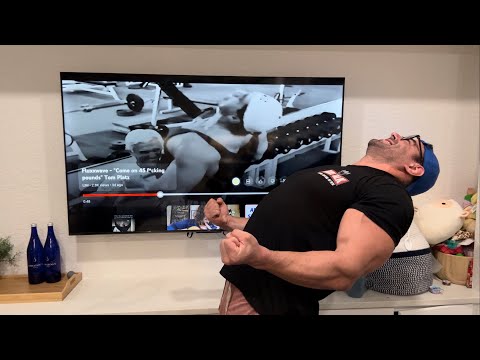 OMG! HUGE Man screaming in AGONY curling EMPTY bar?
