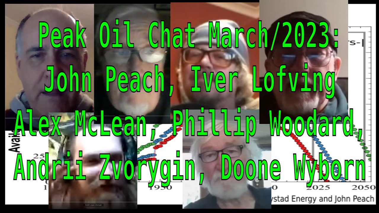 Peak Oil Chat: John Peach, Iver Lofving, Alex McLean, Phillip Woodard, Andrii Zvorygin, Doone ...