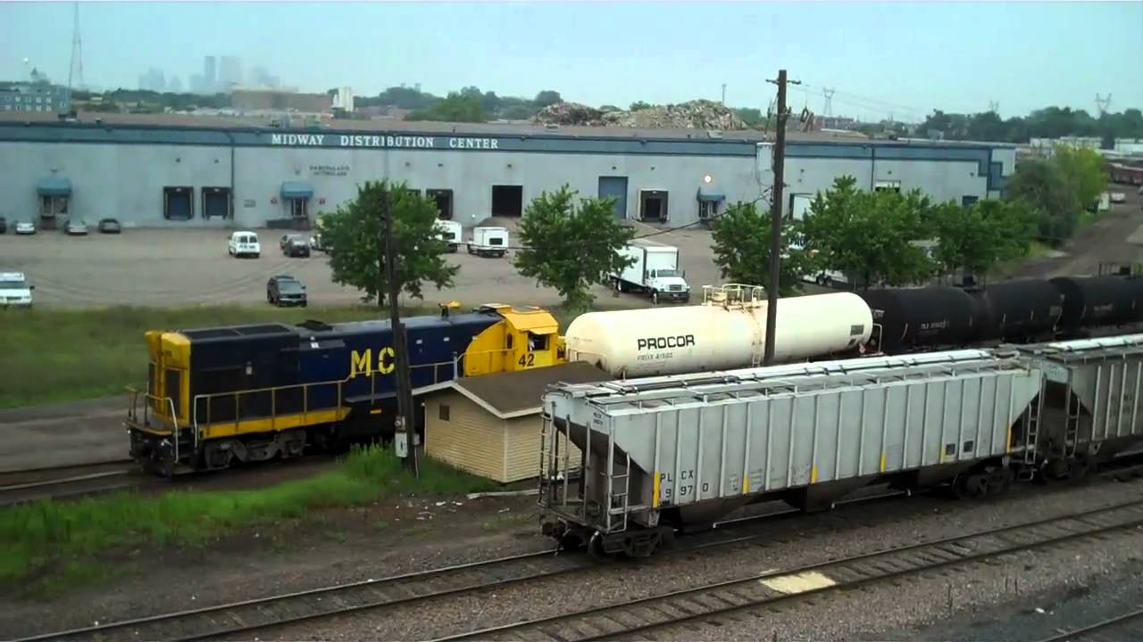 Minnesota Commercial Railroad Midway Yard in St. Paul - YouTube