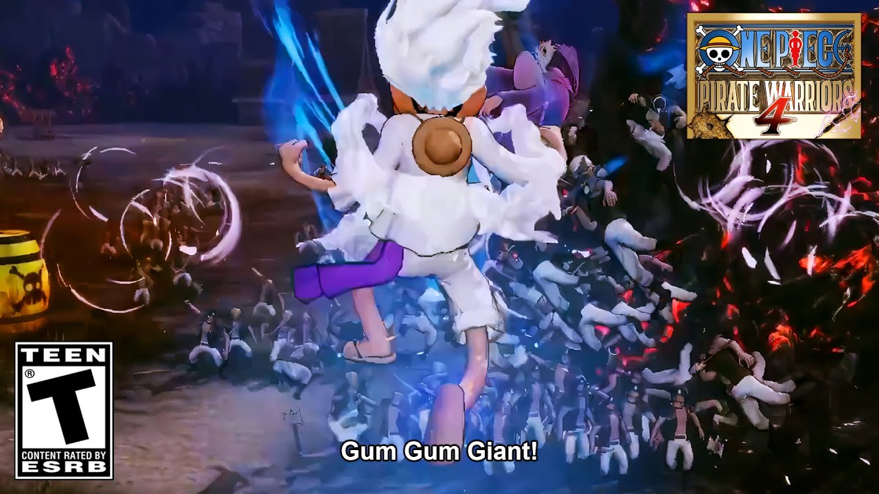 ONE PIECE: Pirate Warriors 4 - New Gear 5 Luffy Giant Form Gameplay ...