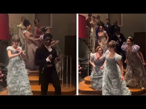 Behind-The-Scenes Clip Of The Bridgerton Cast Dancing To Beyoncé In ...