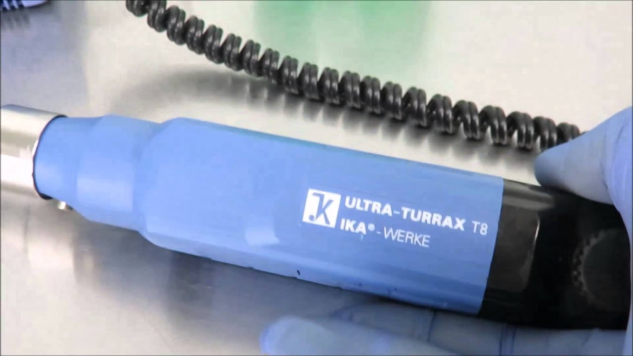 Ika T8 Ultra Turrax Homogenizer - YouTube