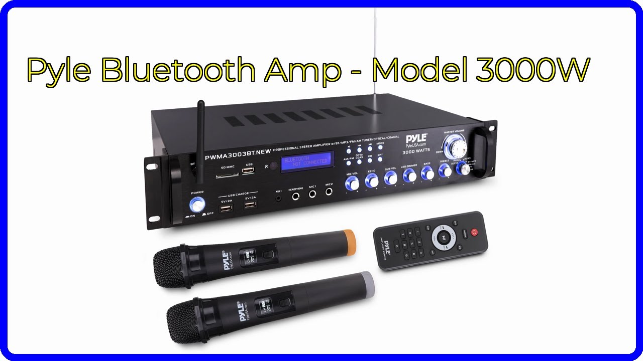 REVIEW (2026): Pyle Bluetooth Amp - Model 3000W. First Look. - YouTube