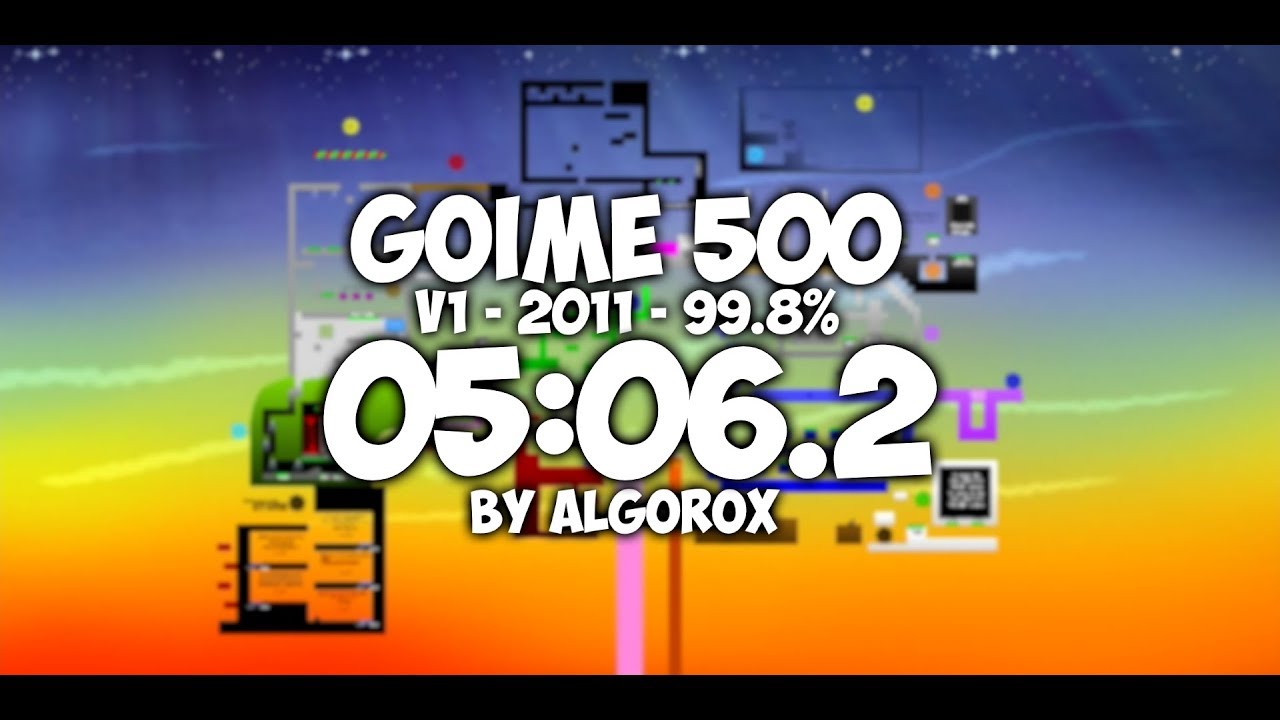 Goime 500 V1 Speedrun | 05:06.2 - YouTube