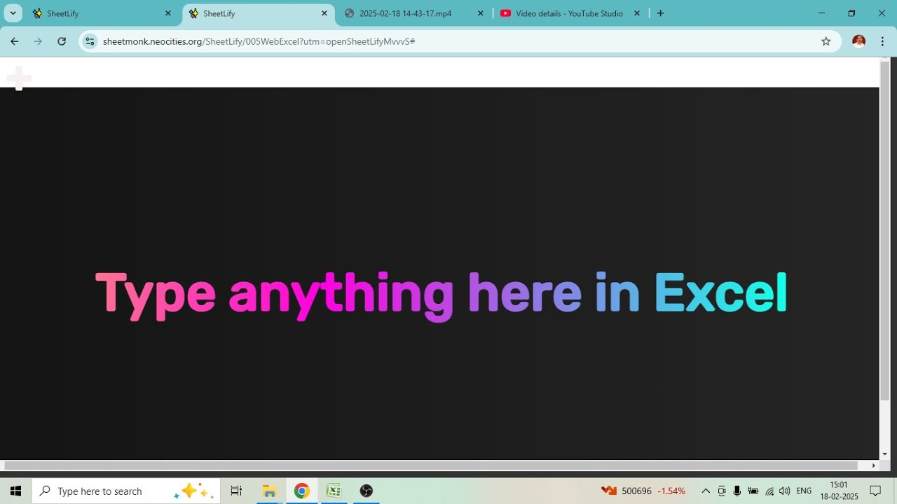Create Gradient Text Animation in MS Excel instantly - YouTube