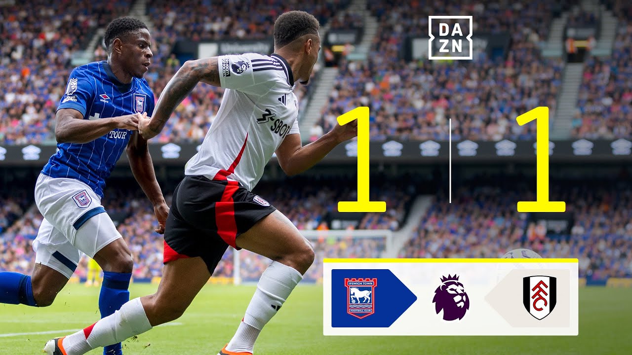 Ipswich vs Fulham (1-1) | Resumen y goles | Highlights Premier League ...