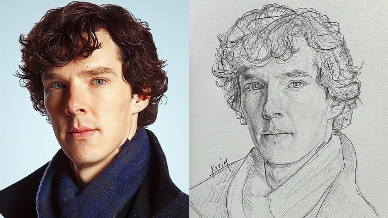 Unlock Your Inner Artist: Draw a Stunning Sherlock Holmes Portrait with ...