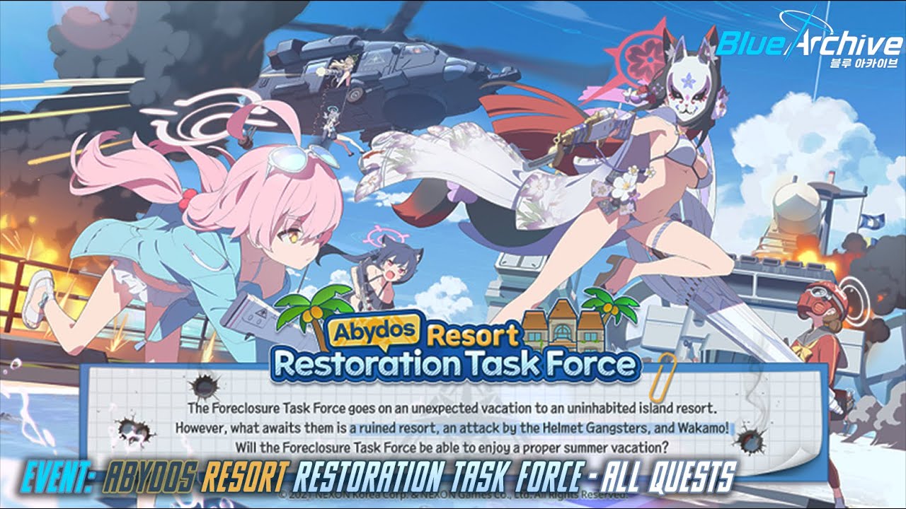 Blue Archive - Abydos Resort Restoration Task Force (Event) - All ...