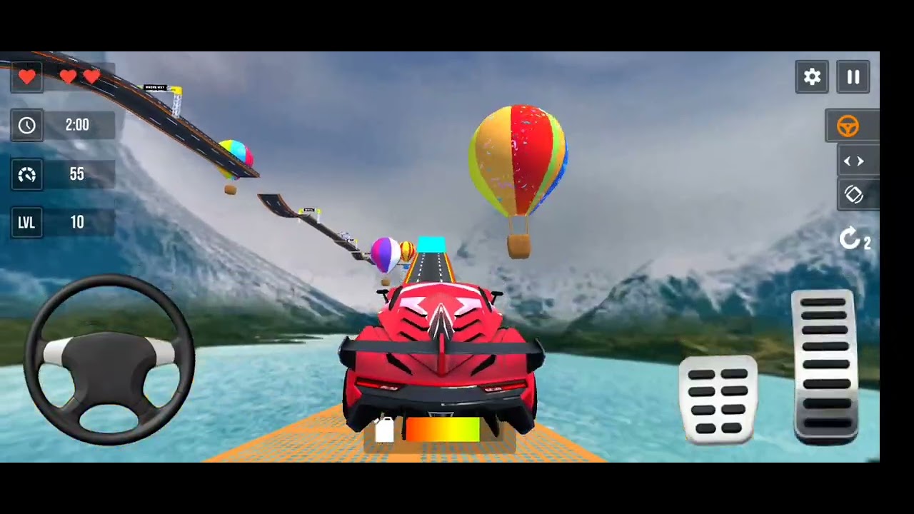 Mega Ramp Challenge | Car Driving Challenge | Car Crash ...