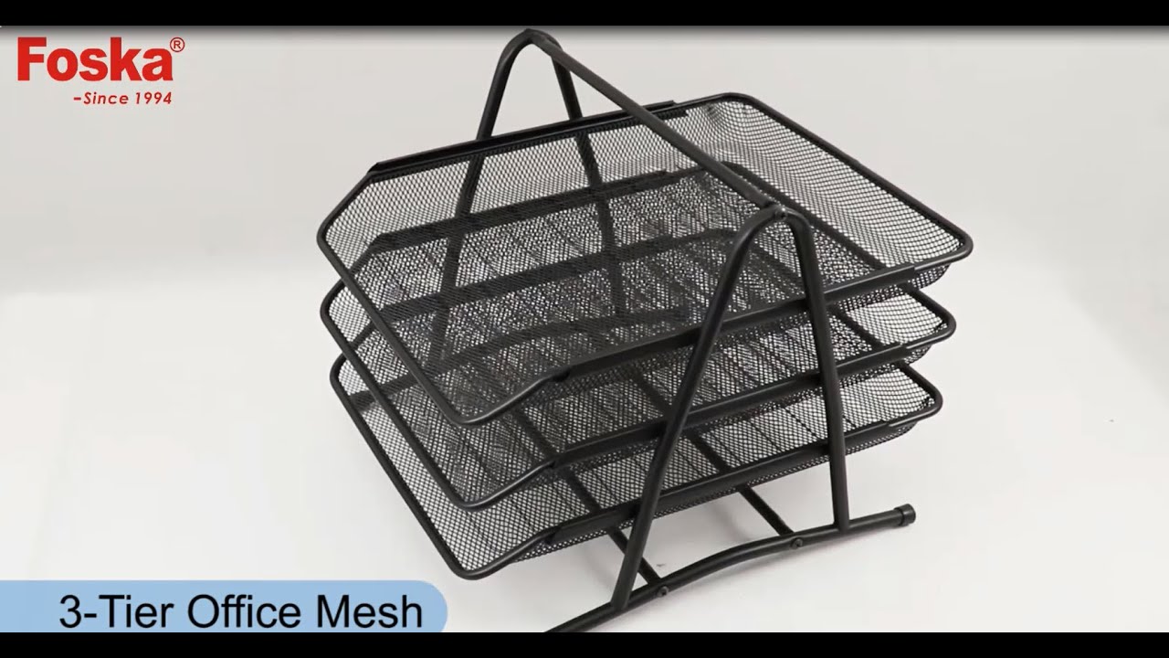 Foska Office Mesh 3 layers Organizer HY62001 - YouTube