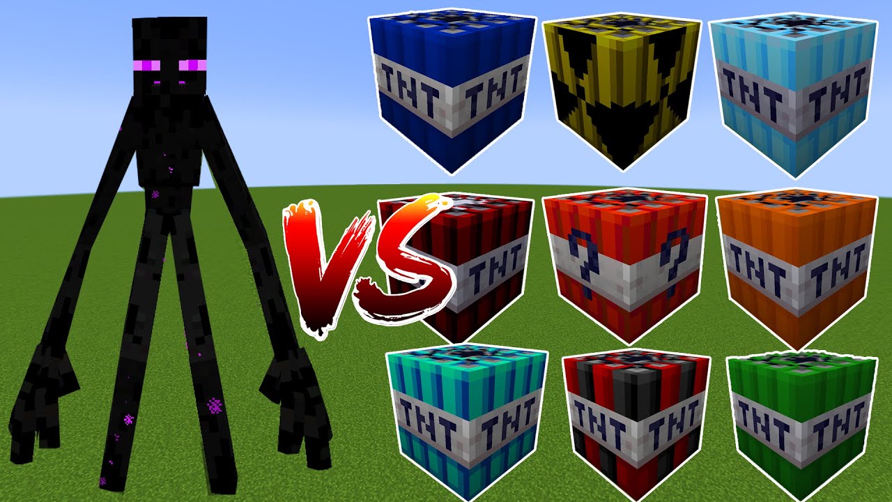 Mutant Enderman Vs All TNT In Minecraft - YouTube