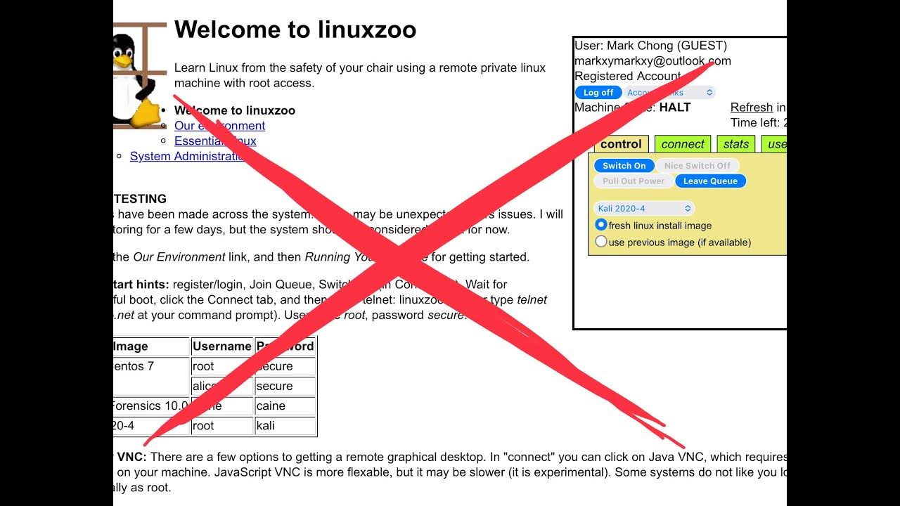 Don’t use Kali Linux on Linuxzoo!🚫 - YouTube