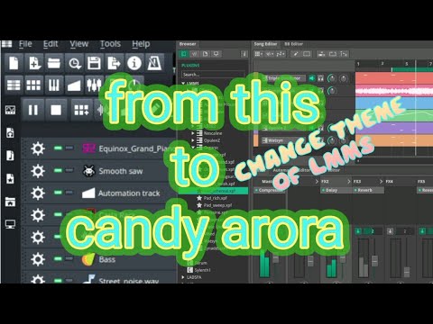 how to change theme of lmms - YouTube