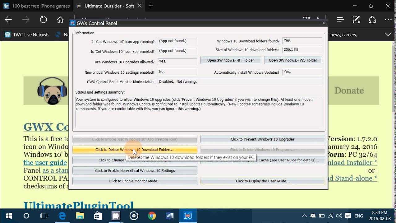 How to use the GWX Control Panel to prevent windows 10 upgrades and to ...