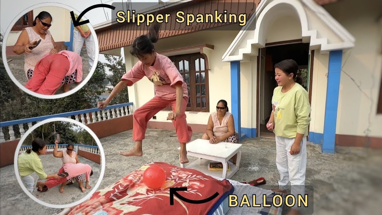 Slipper Sp@nk vs Flying Girls / Funny Game Challenge / Priya & Sheetal ...