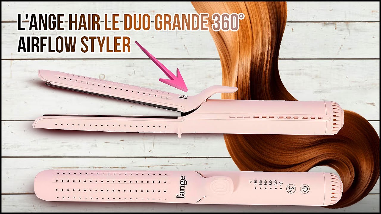 L'ANGE HAIR Le Duo Grande 360° Airflow Styler | 2-in-1 Curling Wand ...