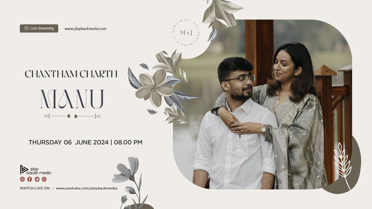 CHANTHAM CHARTH || MANU JAMES || ON 06TH JUNE 2024 || LIVE || PLAYBACK ...