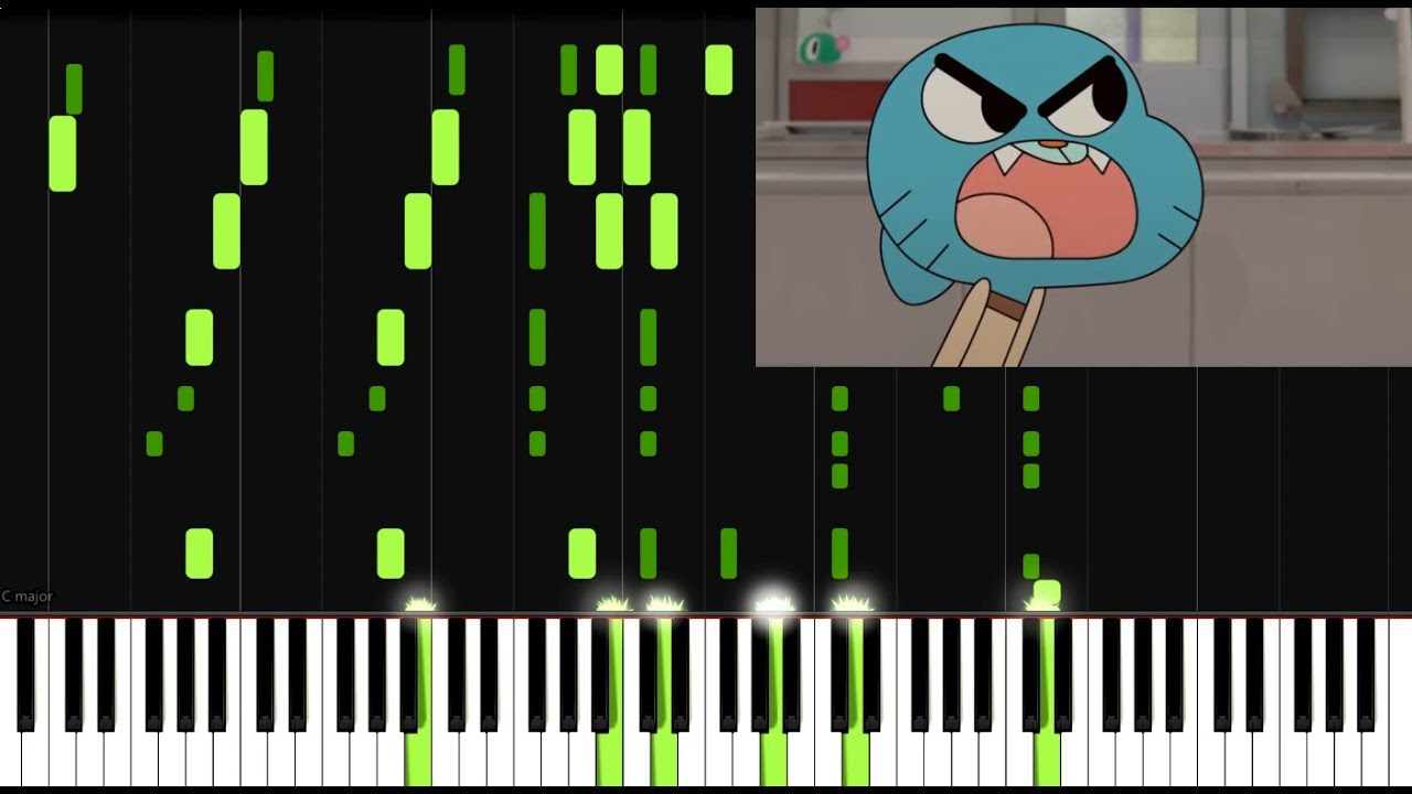 Nicole Embarrasses Gumball | Piano Dub - Synthesia Tutorial! - YouTube