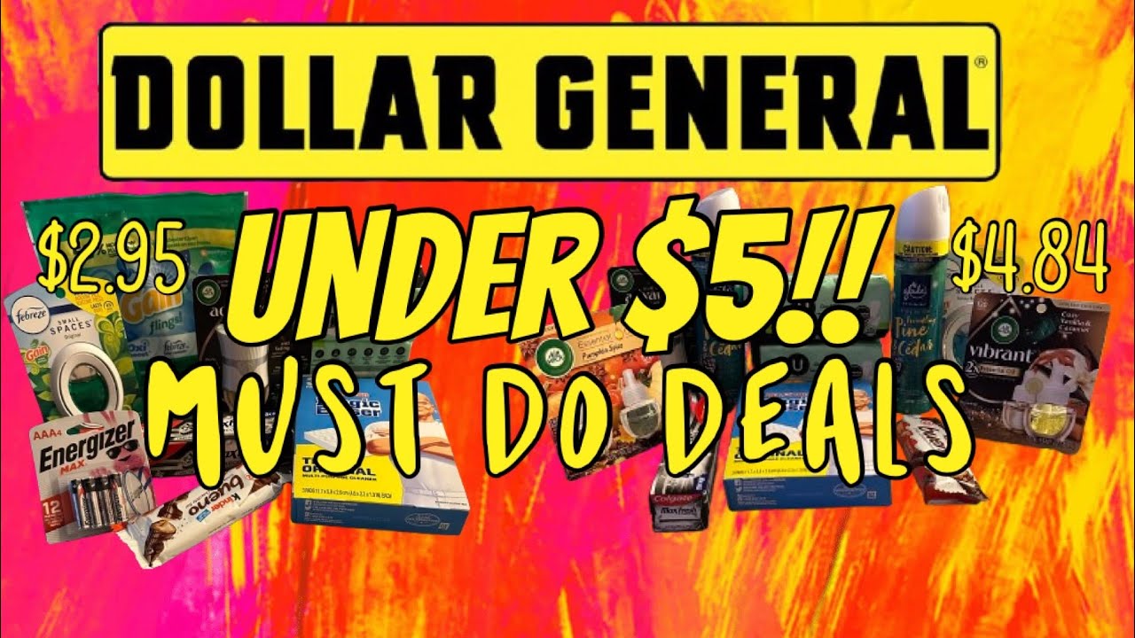 DOLLAR GENERAL UNDER $5 SATURDAY SCENARIOS🚨IN STORE VISUALS🚨PLUS A $0. ...
