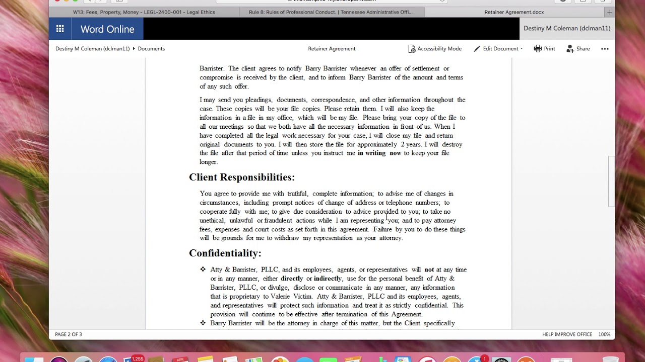 Sample Retainer Agreement - YouTube