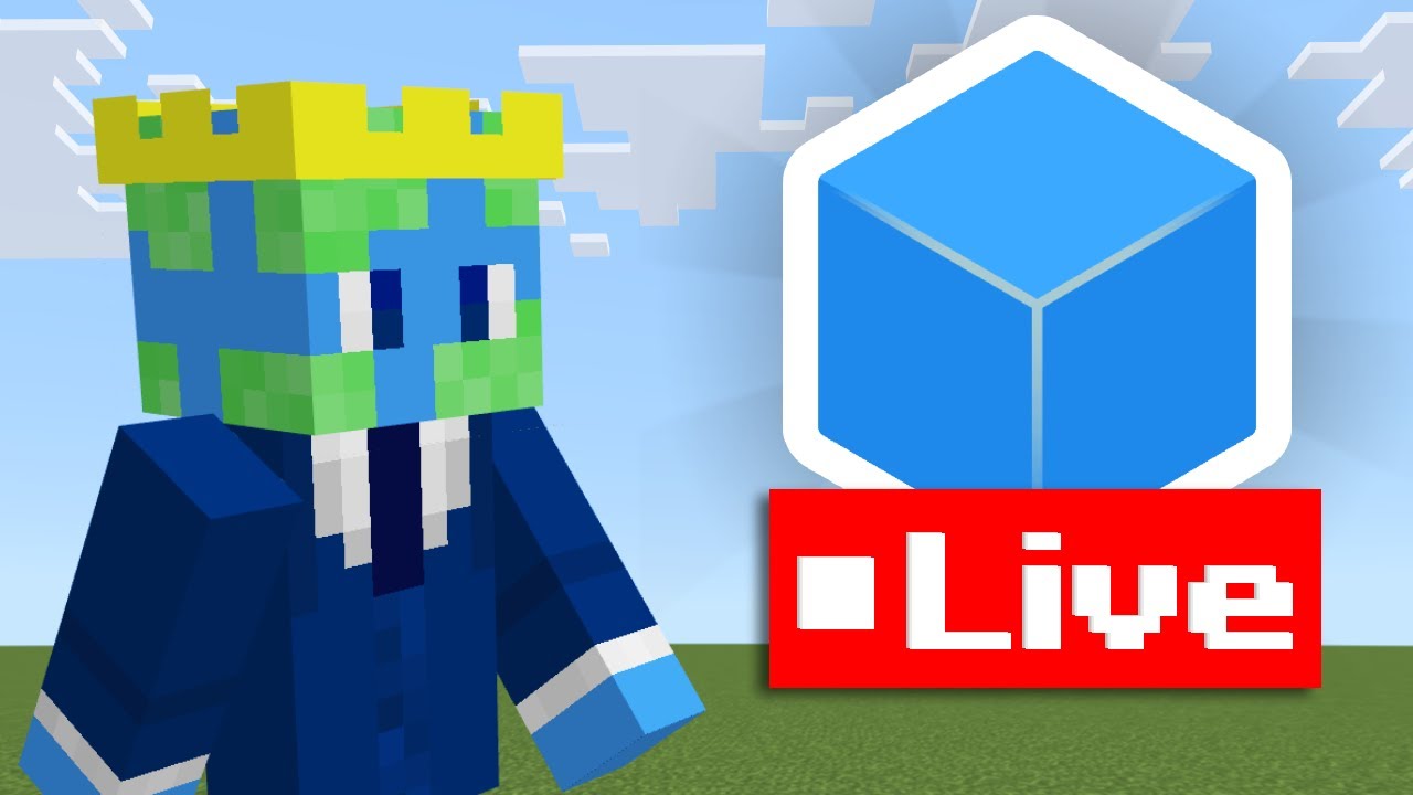 Playing CubeCraft LIVE - YouTube