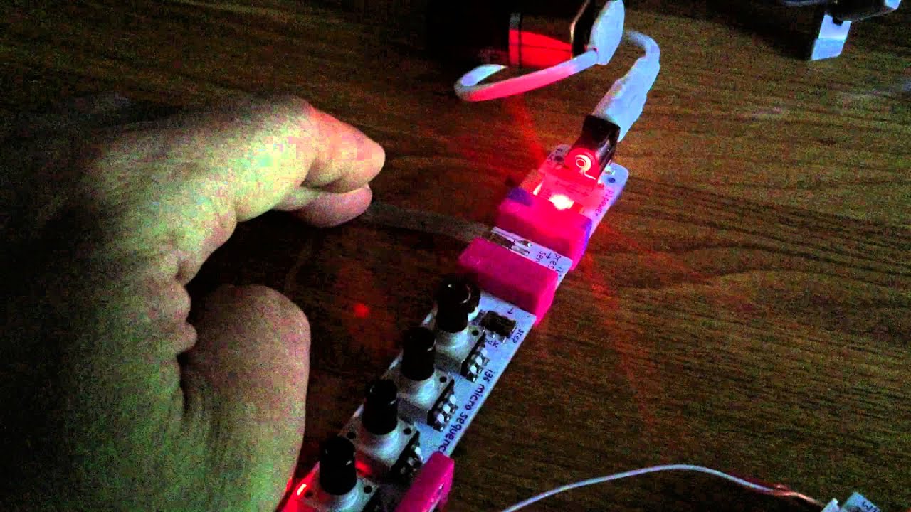 Using the littleBits pressure sensor for pitch - YouTube