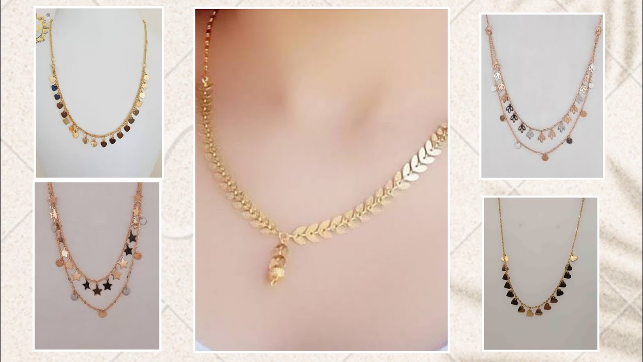 Rose Gold 18 K || Tanmaniya Chain Designs 2022 @goldkhazana_new - YouTube