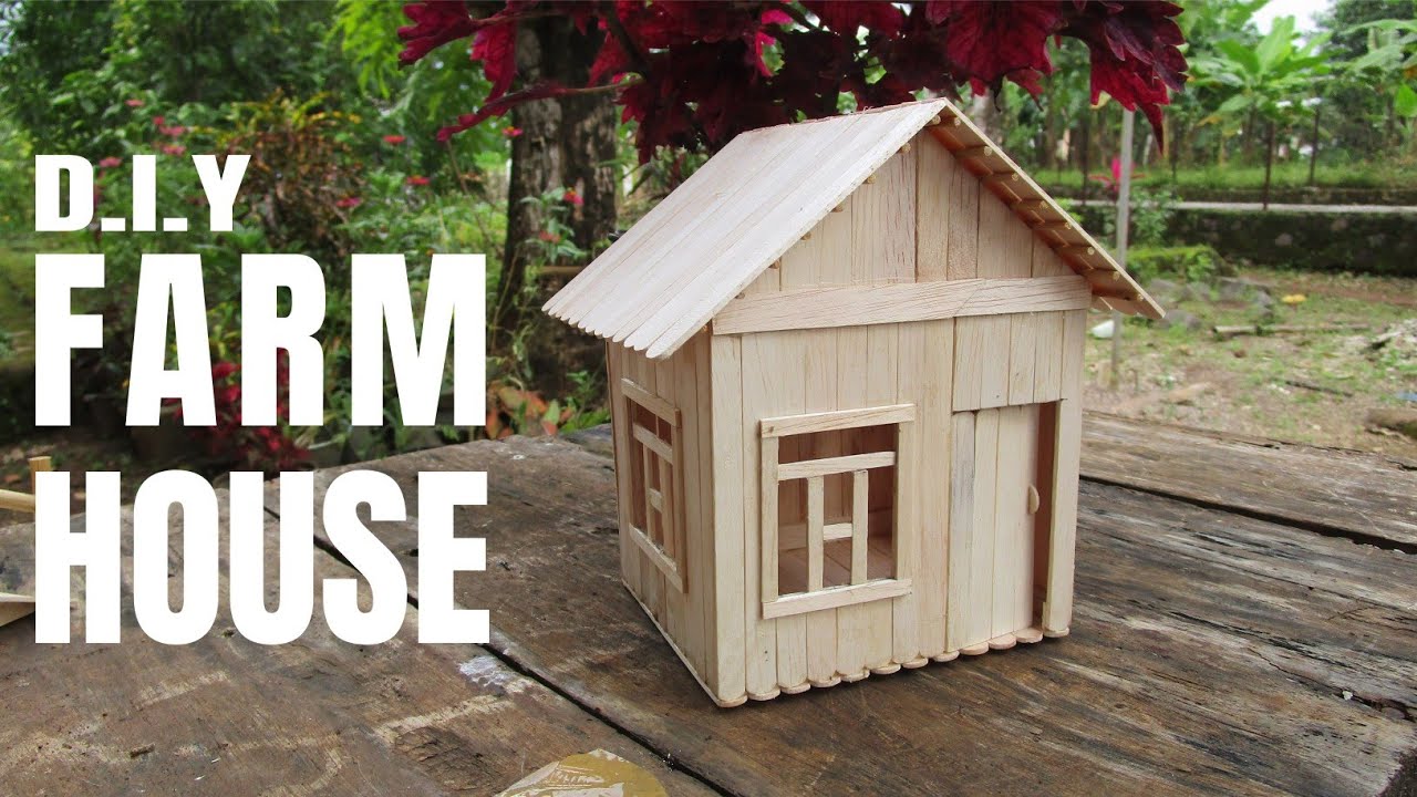 How To Make Miniature Farmhouse Style 1 - YouTube