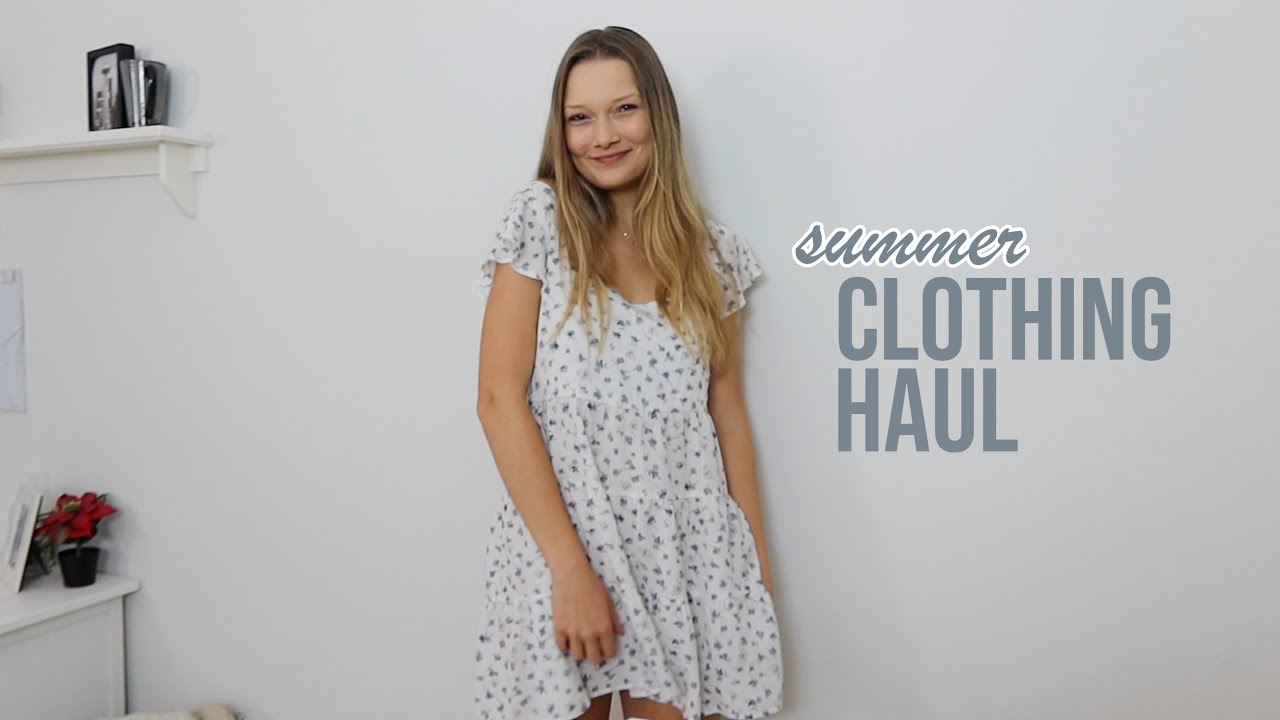 summer clothing haul 2021 // dresses, swimsuits & more - YouTube