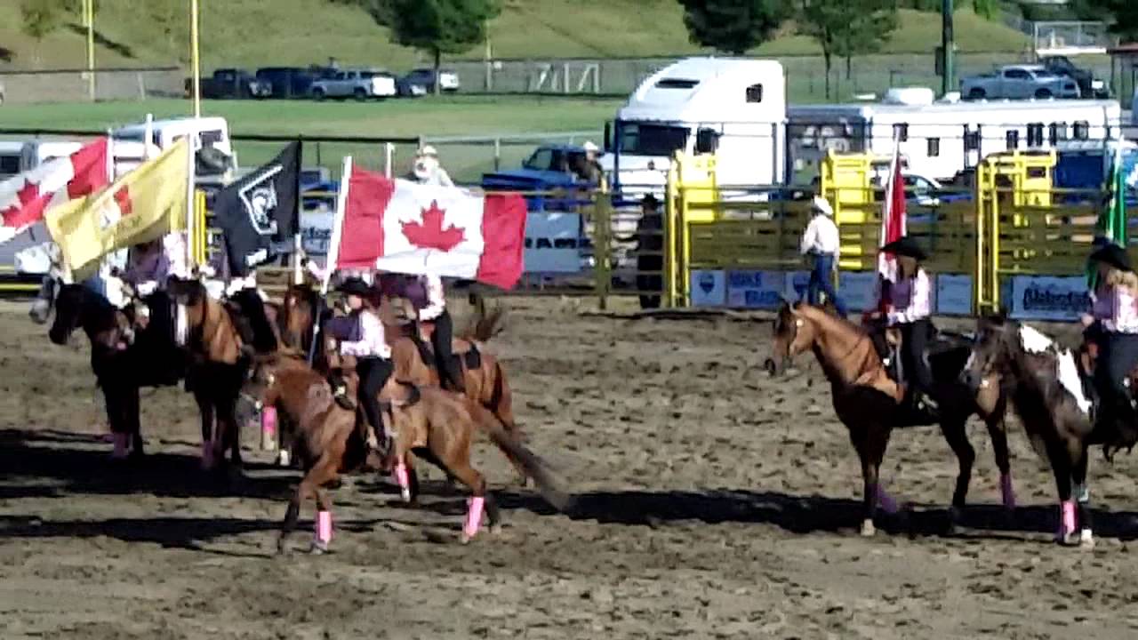 Pro Rodeo Abbotsford, Canada Flag Parade - YouTube