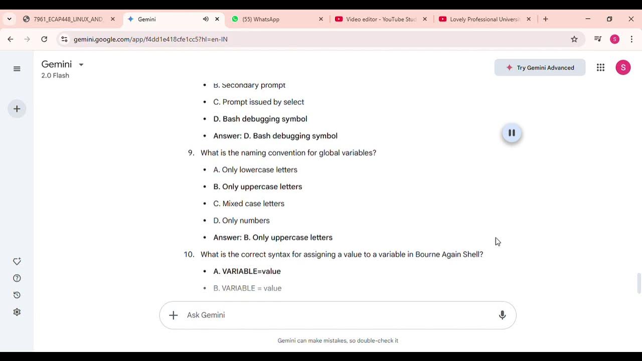 The Bourne Again Shell and Tc Shell Unit 08 ||Lovely Professional University Linux & Shell ...