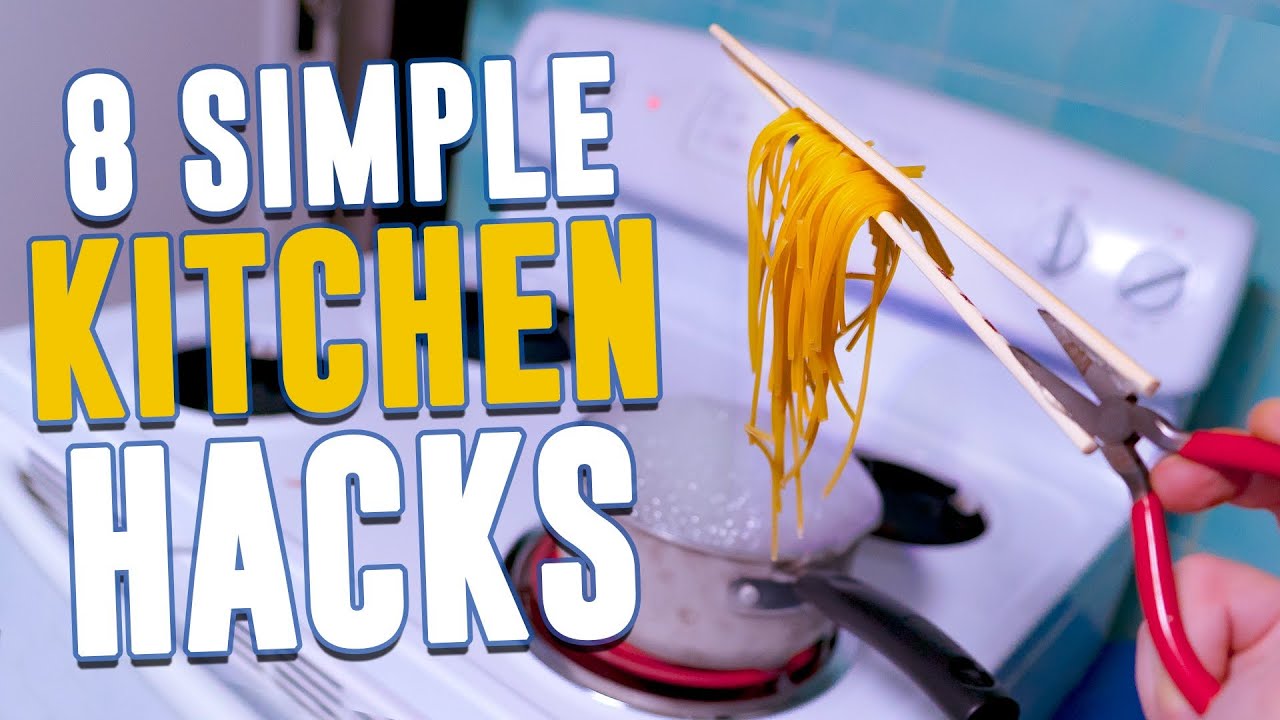 8 Incredibly Simple Kitchen Hacks 2 - YouTube